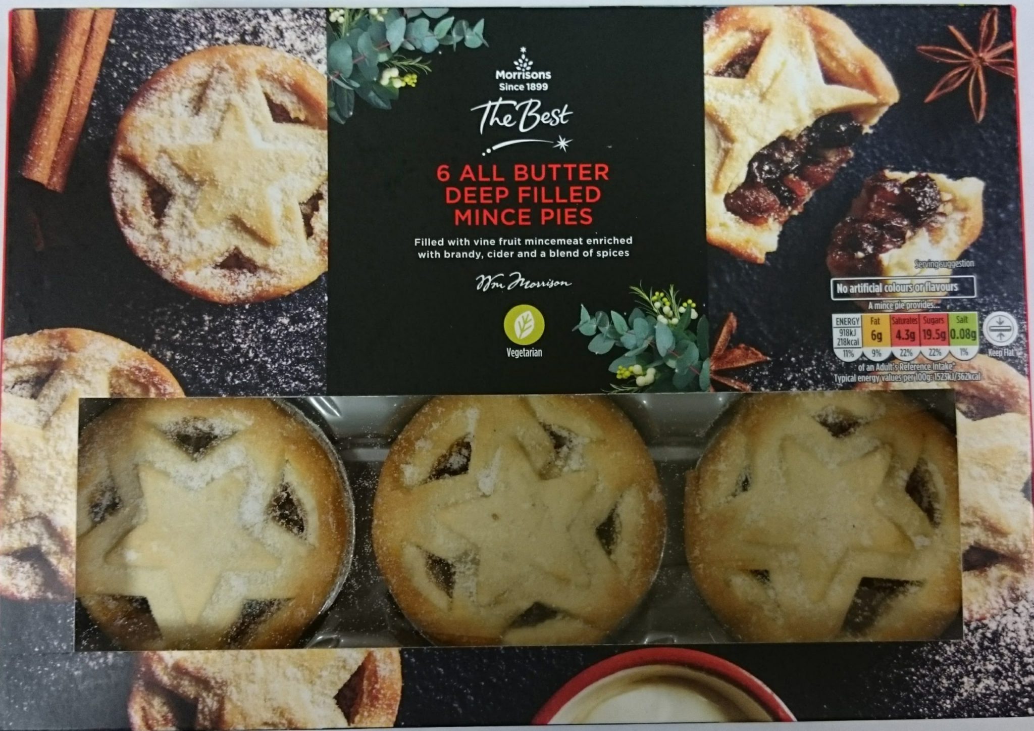Review: Morrisons The Best, All Butter Deep filled Mince Pies - Mince ...