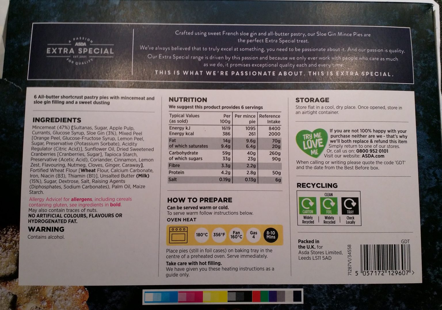 Review: ASDA Extra Special Luxury Sloe Gin Mince Pies - Mince Pie Club.