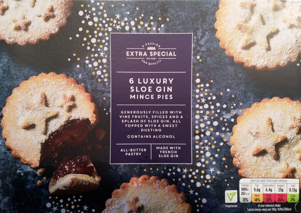 Review: ASDA Extra Special Luxury Sloe Gin Mince Pies - Mince Pie Club.